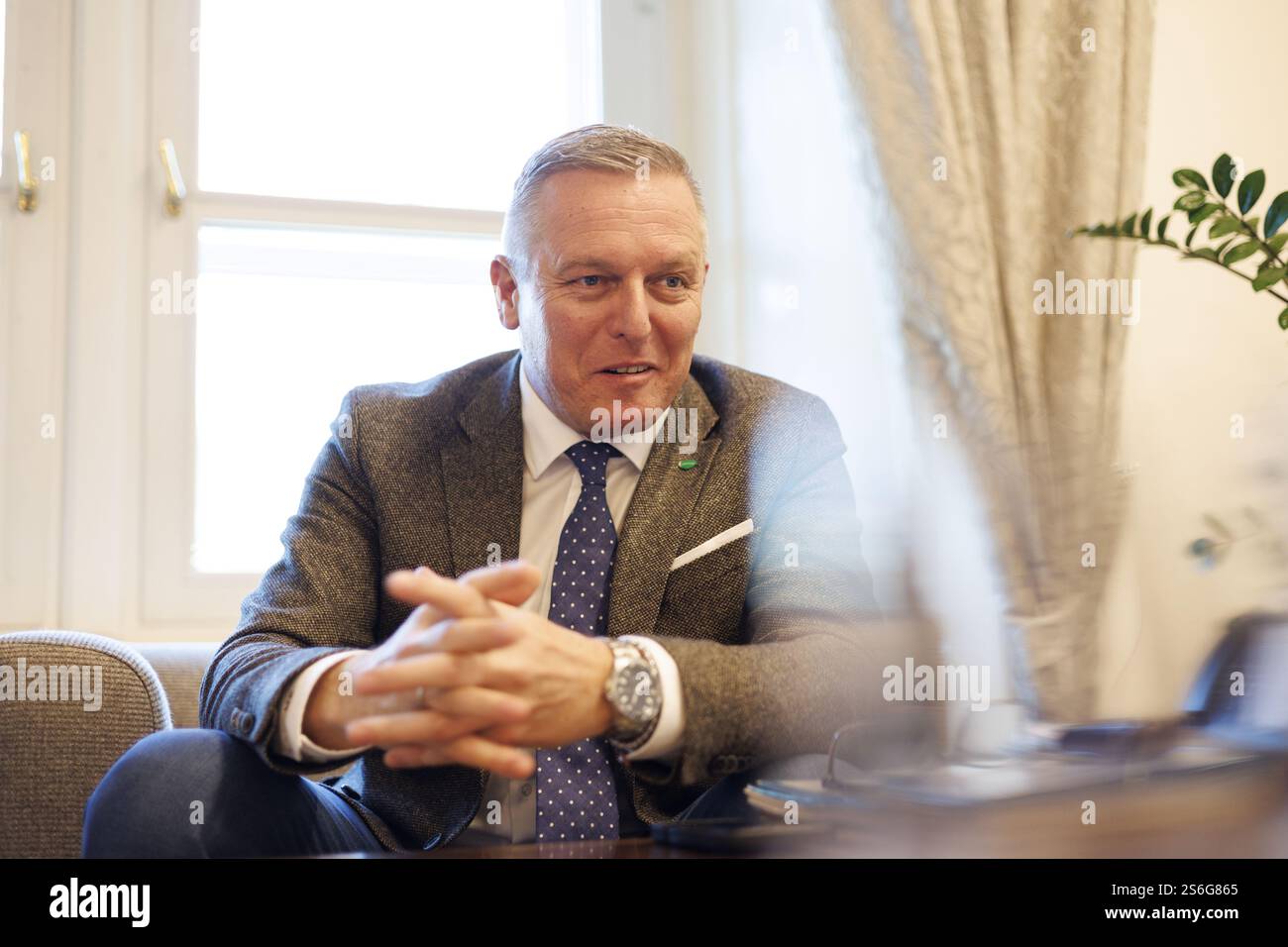 Governor of Styria Mario Kunasek (FPÖ) during an APA interview on ...