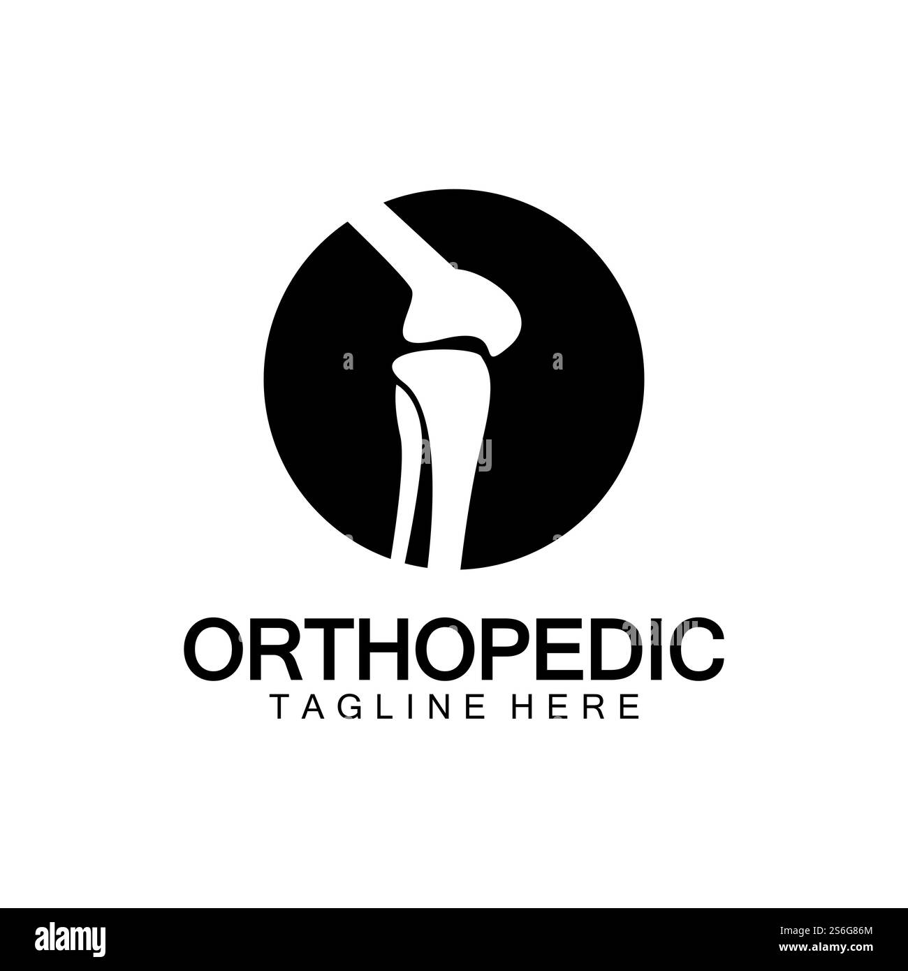 Orthopedic Health Bone Logo vector illustration Design template,Knee ...