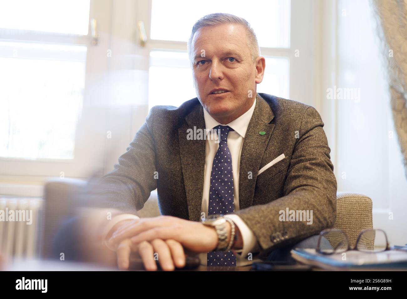 Governor of Styria Mario Kunasek (FPÖ) during an APA interview on ...