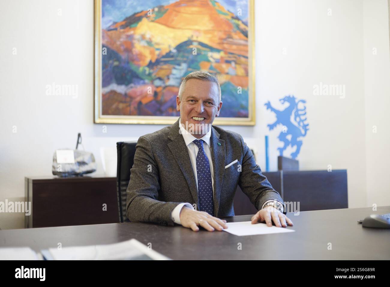 Governor of Styria Mario Kunasek (FPÖ) during an APA interview on ...