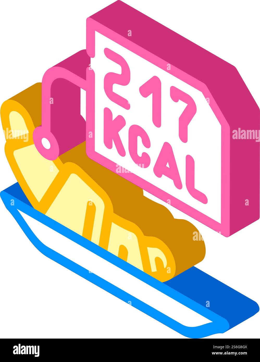 calorie counting isometric icon vector. calorie counting sign. isolated ...