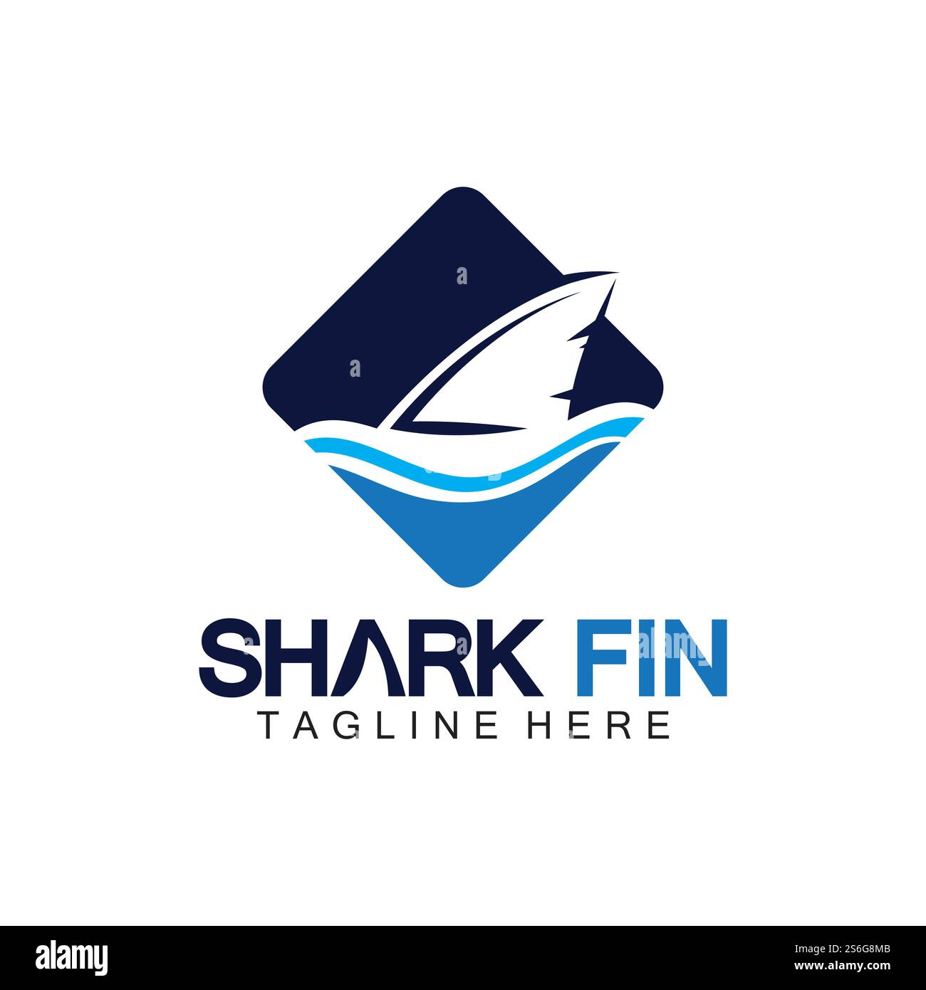 Shark fin logo vector illustration design template.Shark Logo Template ...