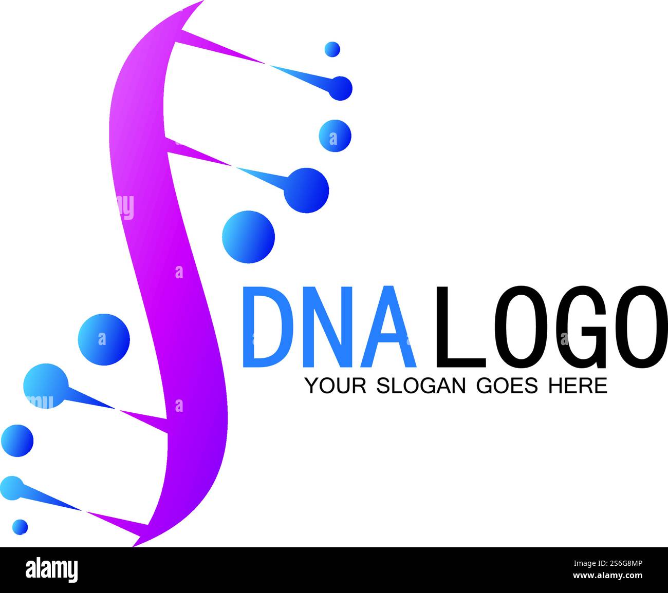 DNA vector logo design template.modern medical logotype.laboratory ...