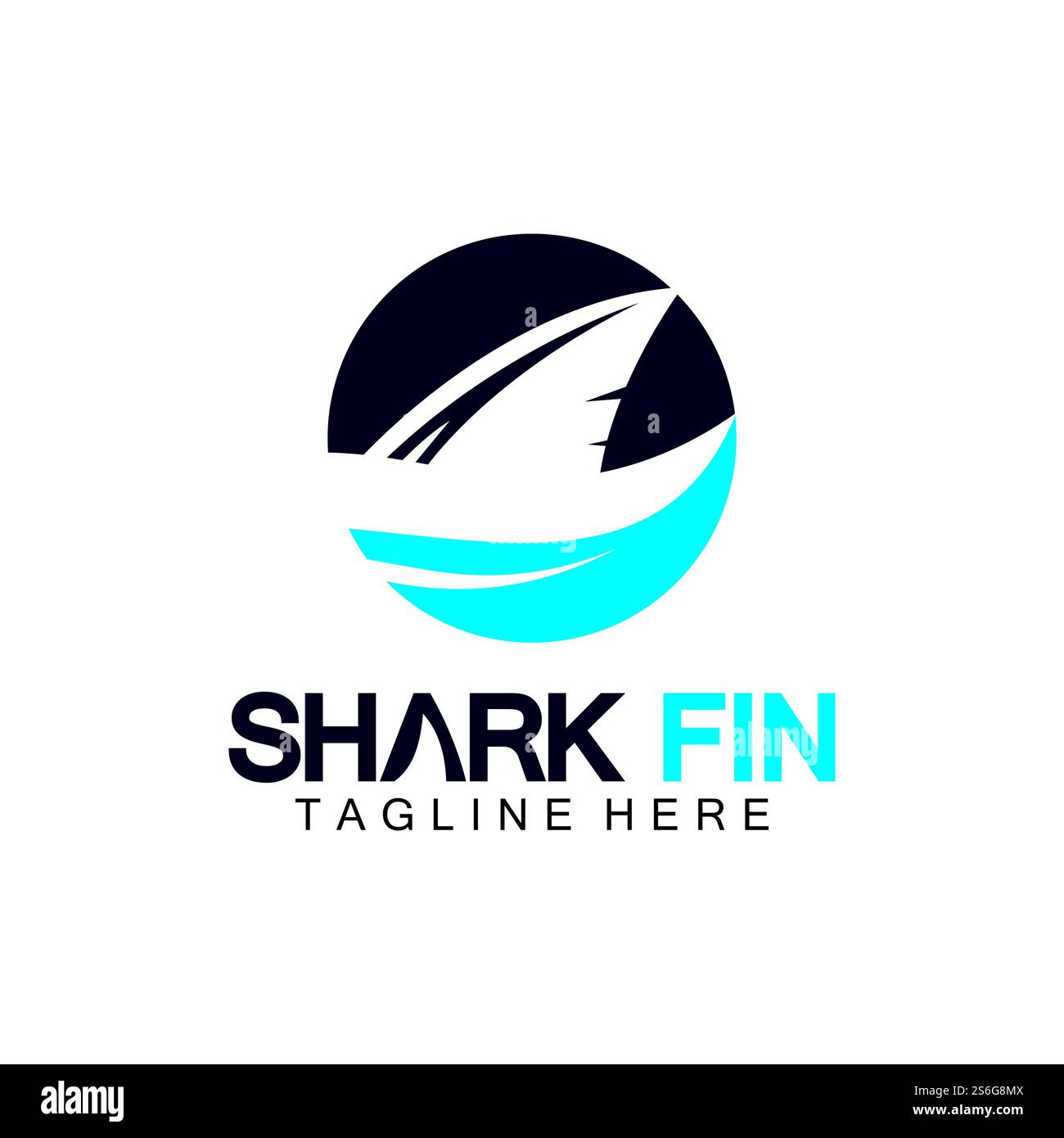 Shark fin logo vector illustration design template.Shark Logo Template ...