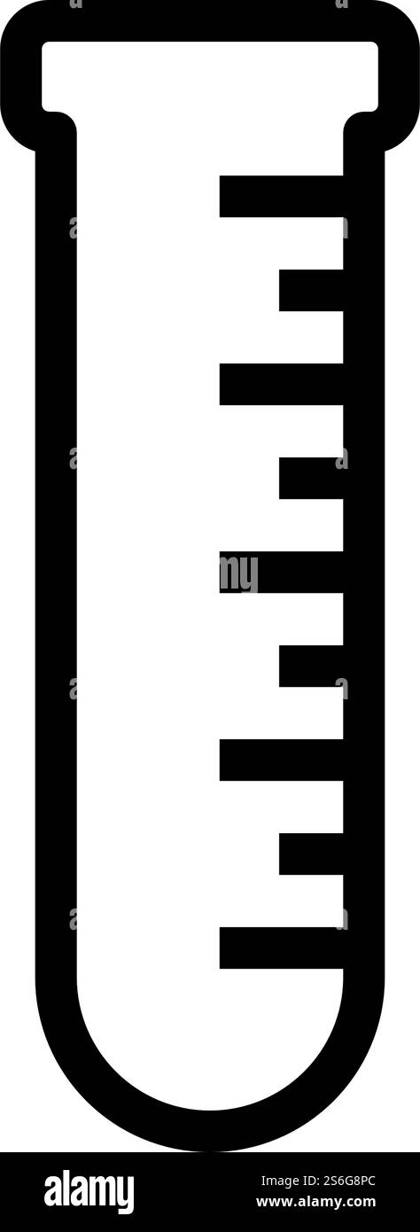 Icon Of Chemistry Beaker. Editable Bold Outline With Color Fill Design ...