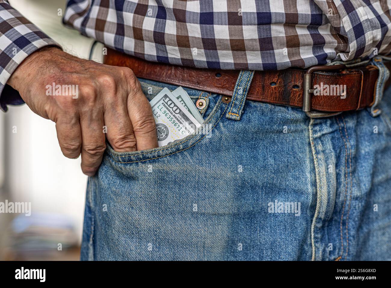 Mans hand sliding finger on hi-res stock photography and images - Alamy