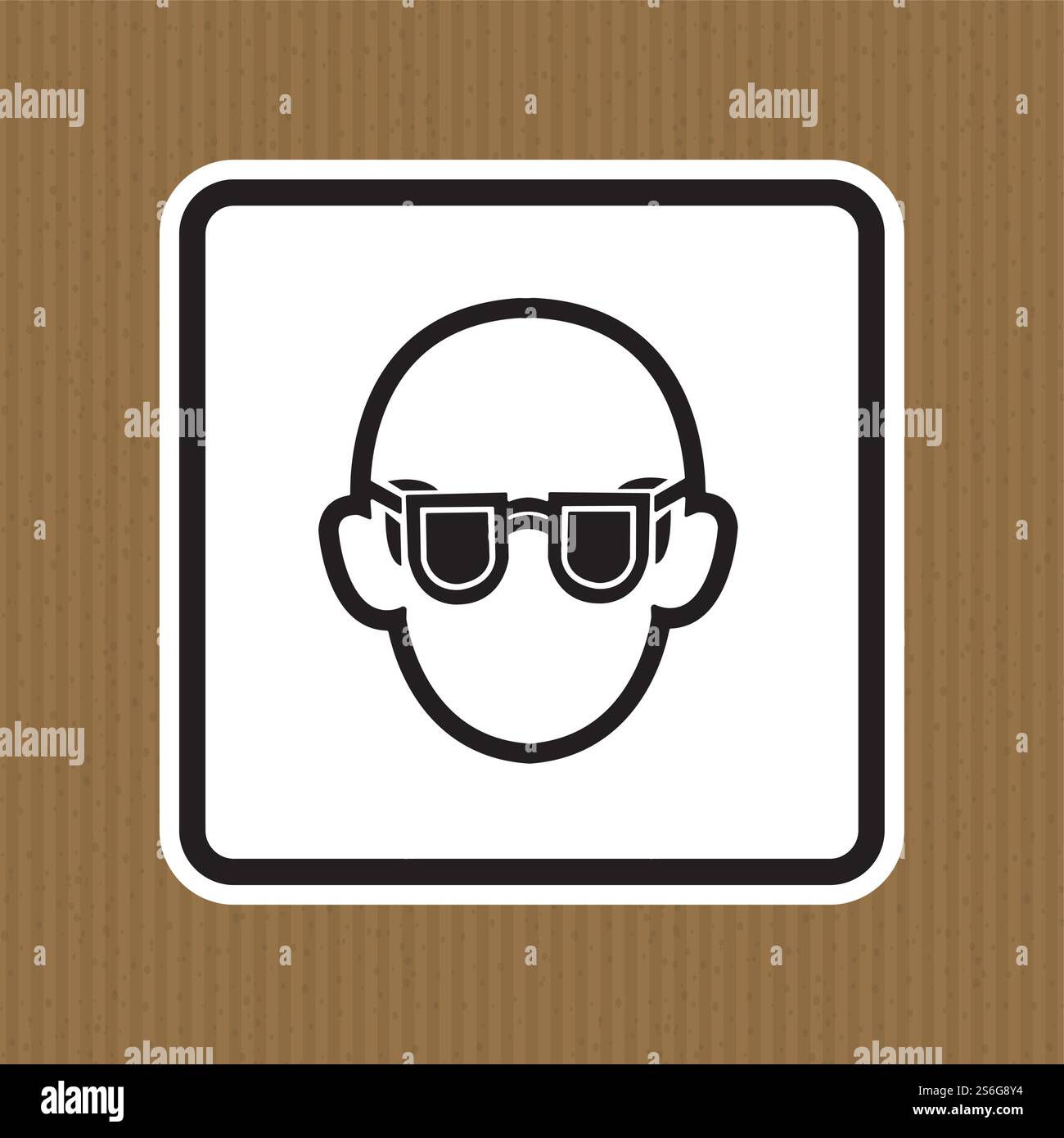 Symbol Wear Safety Glasses Sign Isolate On White Background,Vector ...