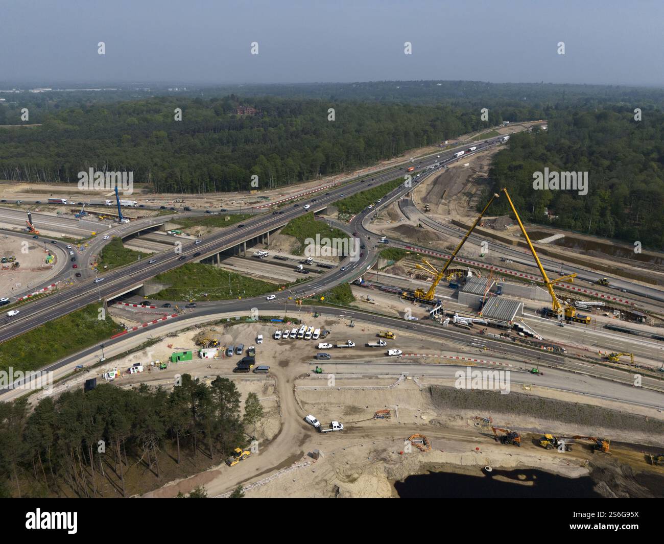 File photo dated 11/05/24 of engineering works taking place at the A3 ...