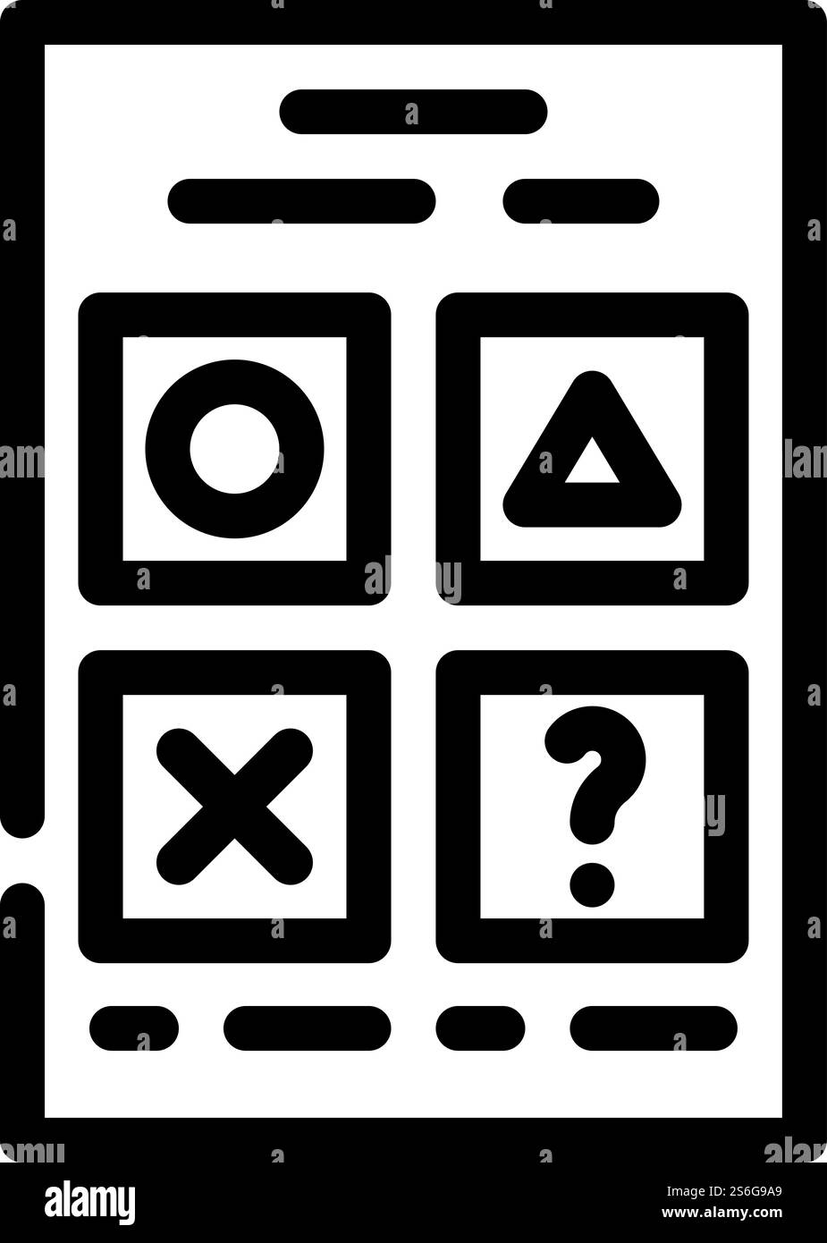 testing for self study line icon vector. testing for self study sign ...