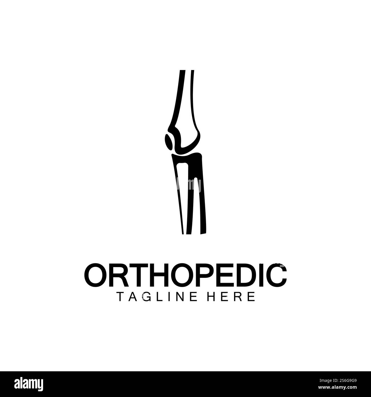 Orthopedic Health Bone Logo vector illustration Design template,Knee ...