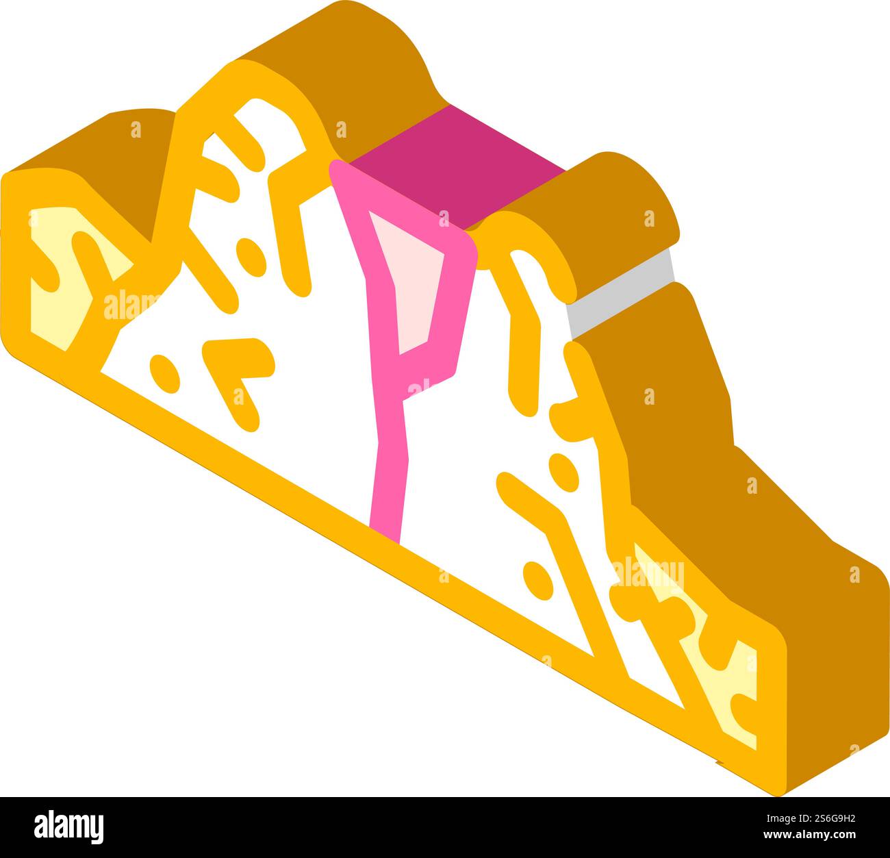 caldera volcano isometric icon vector. caldera volcano sign. isolated ...