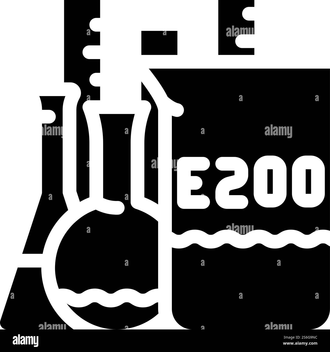 chemical inventory food additives glyph icon vector. chemical inventory ...