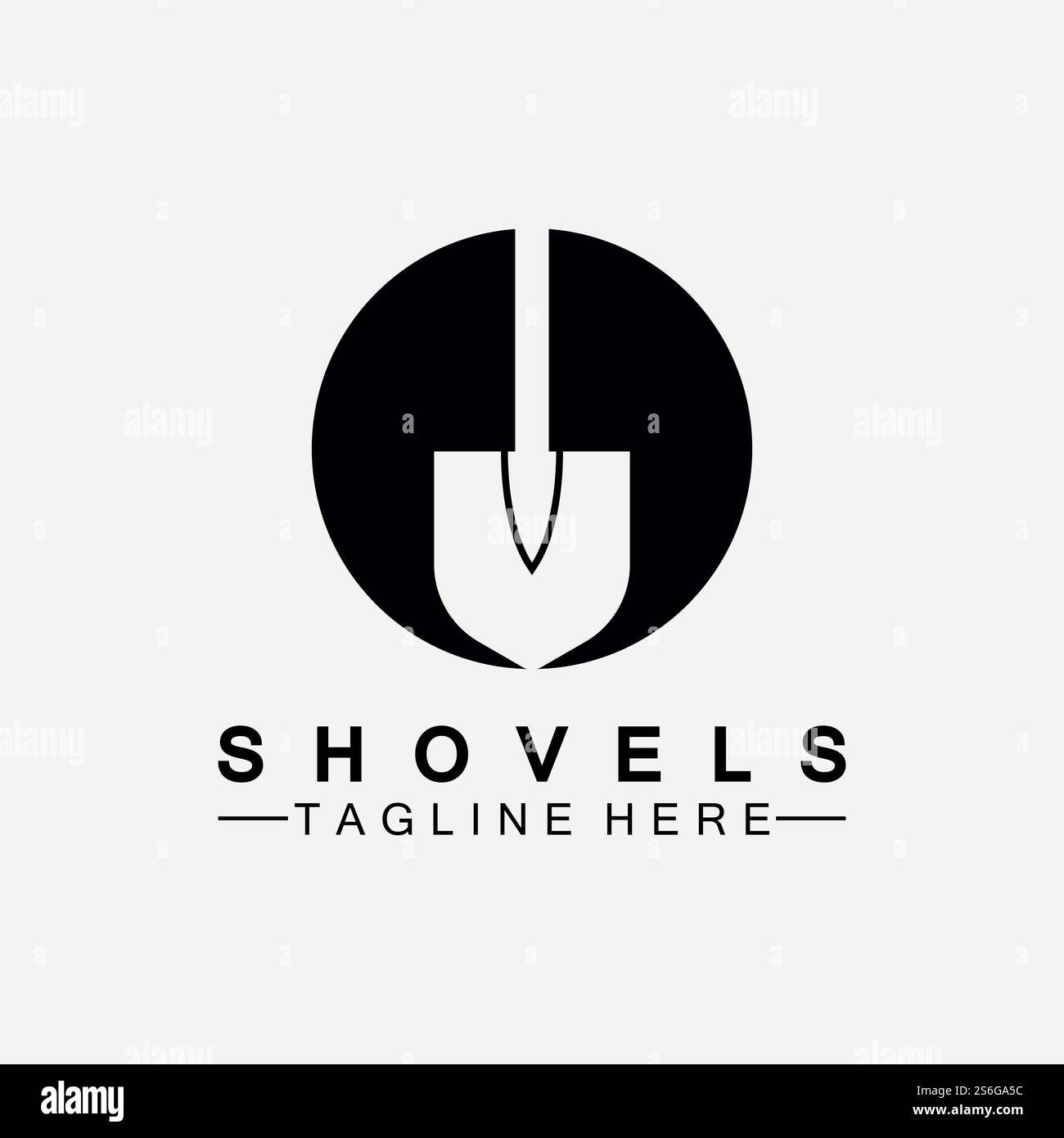 Brand design landscaping logo Black and White Stock Photos & Images - Alamy