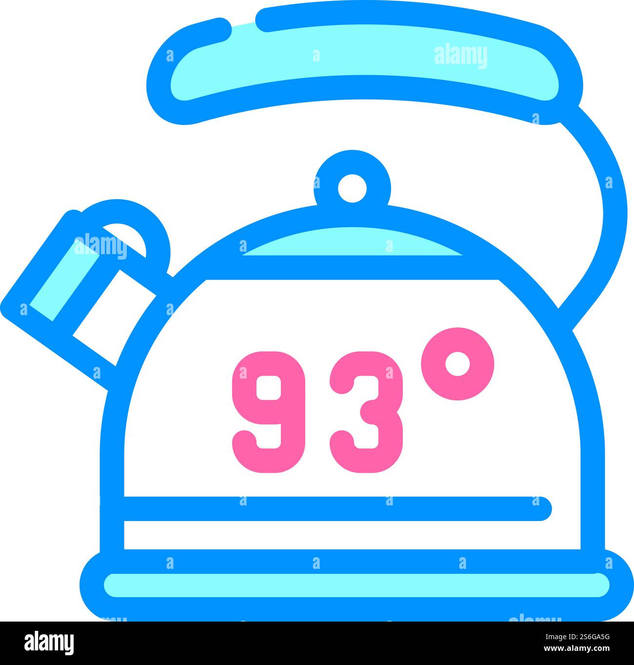 kettle for boiling water color icon vector. kettle for boiling water ...