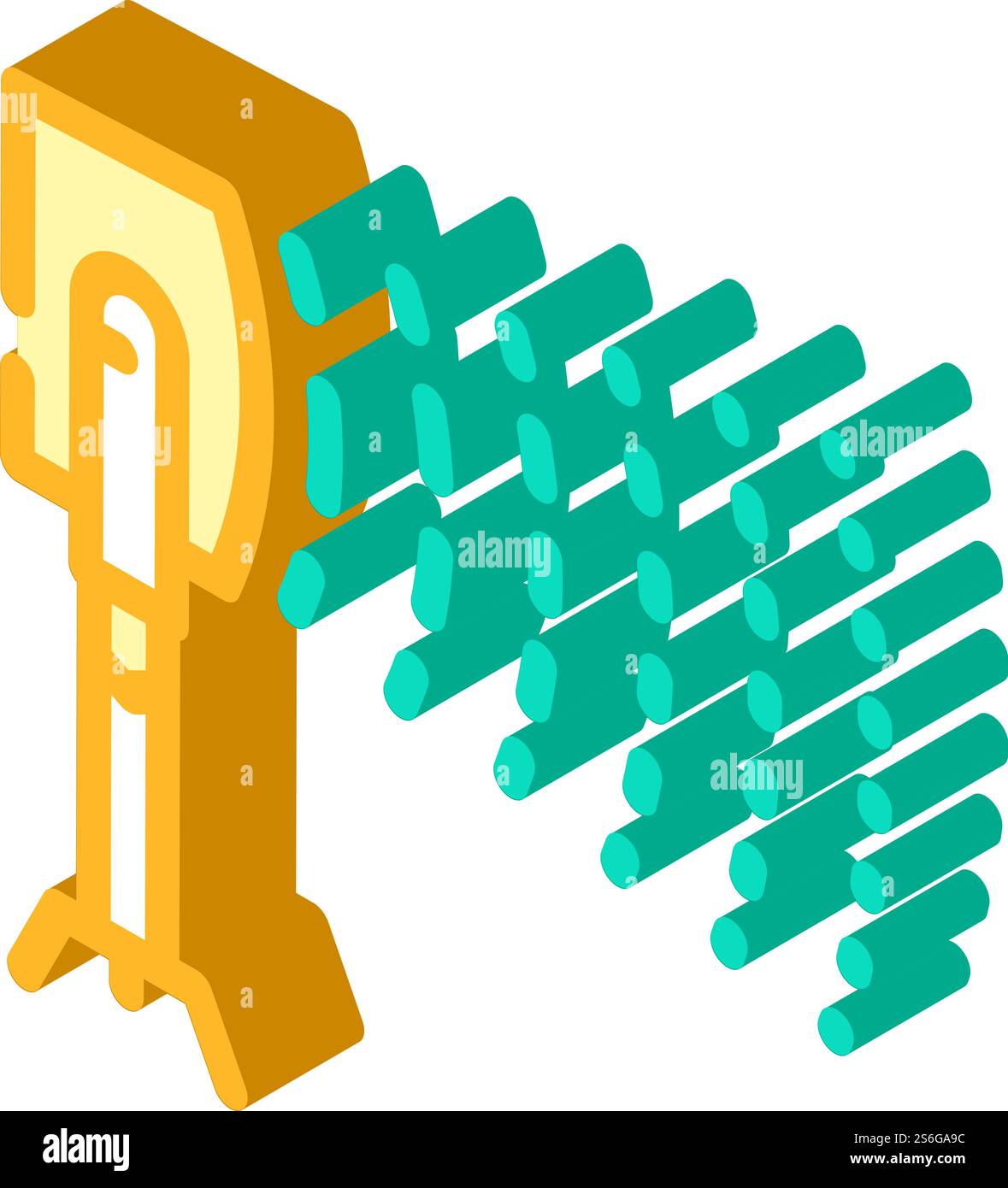 long-range acoustic device protest meeting isometric icon vector. long ...