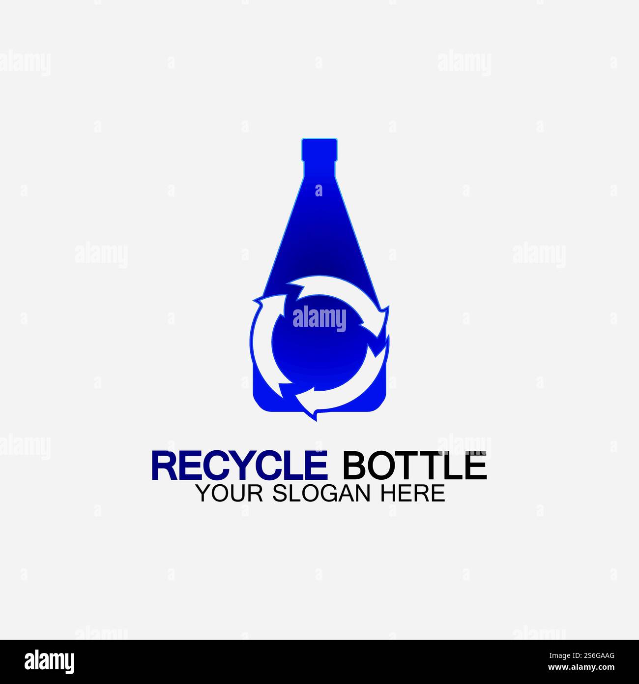 Recycle plastic bottle logo icon vector illustration design.Bottle with ...