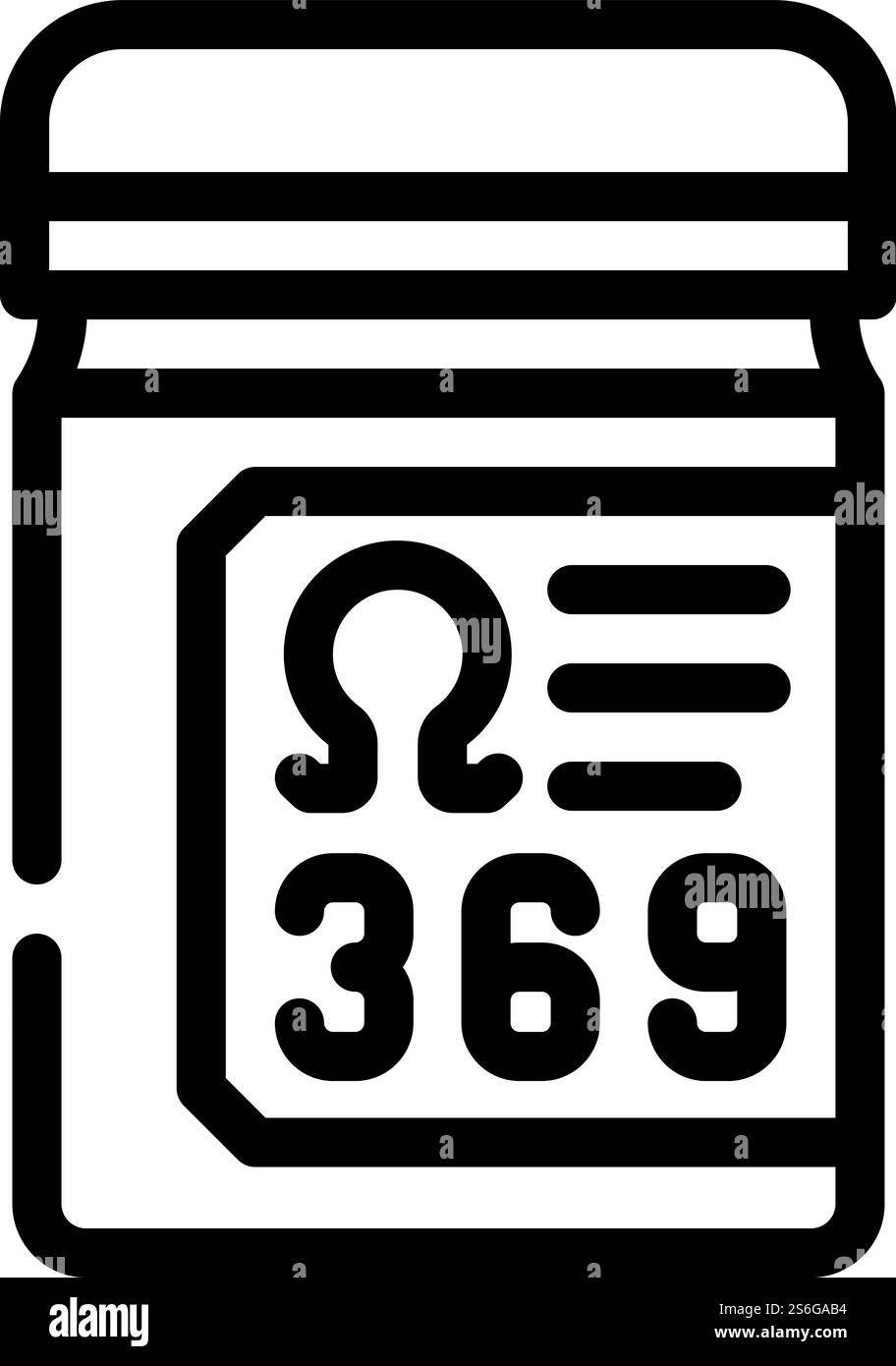 essential fatty acids, omega 369 line icon vector. essential fatty ...