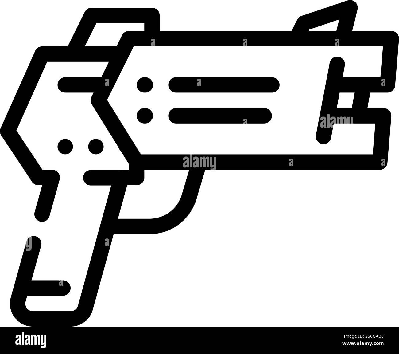 stun gun protest meeting line icon vector. stun gun protest meeting ...