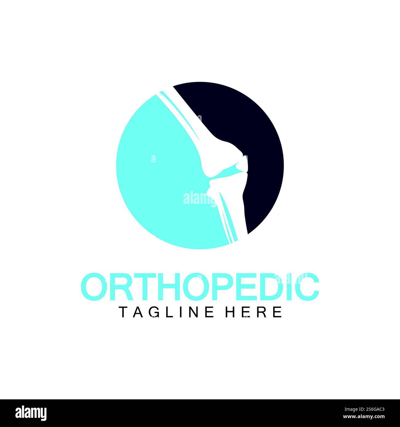 Orthopedic Health Bone Logo vector illustration Design template,Knee ...