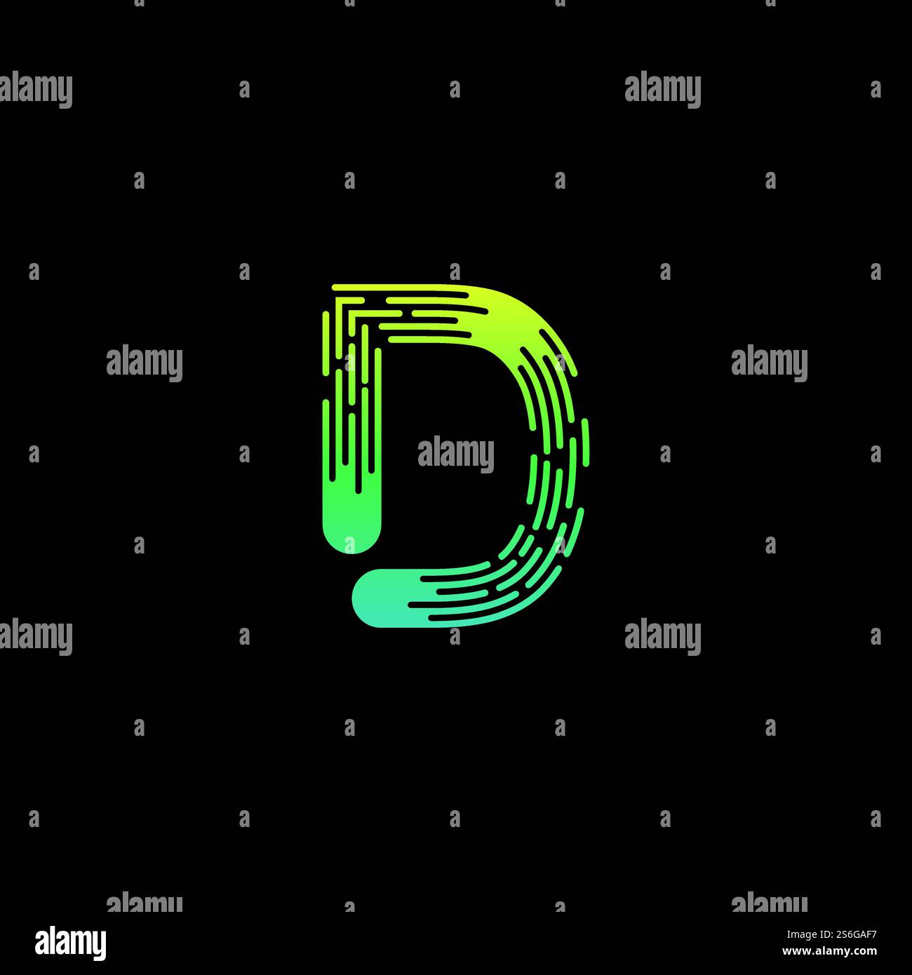 Modern D Initial letter alphabet font logo vector design Stock Vector ...