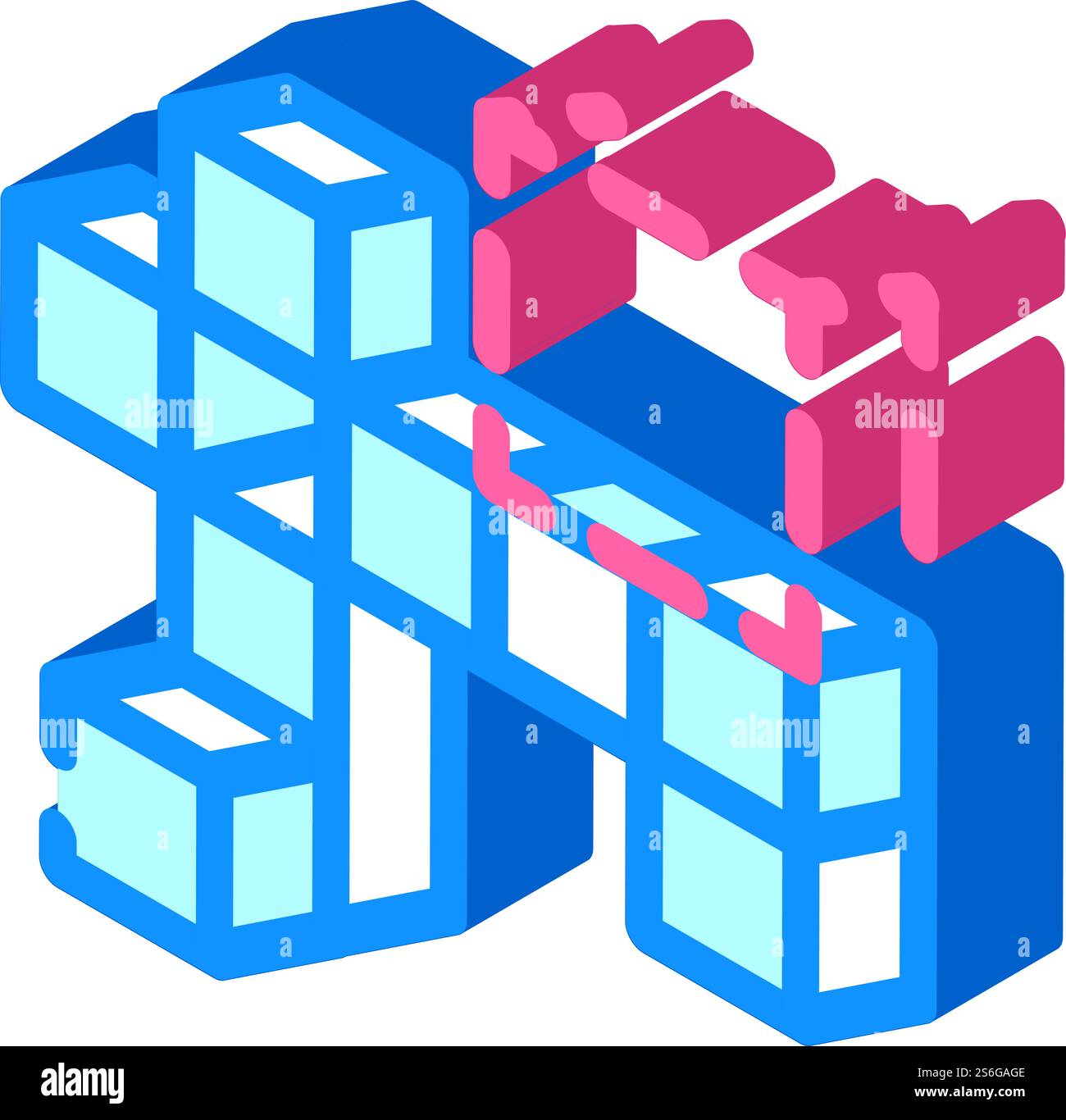 3d tasks isometric icon vector. 3d tasks sign. isolated symbol ...