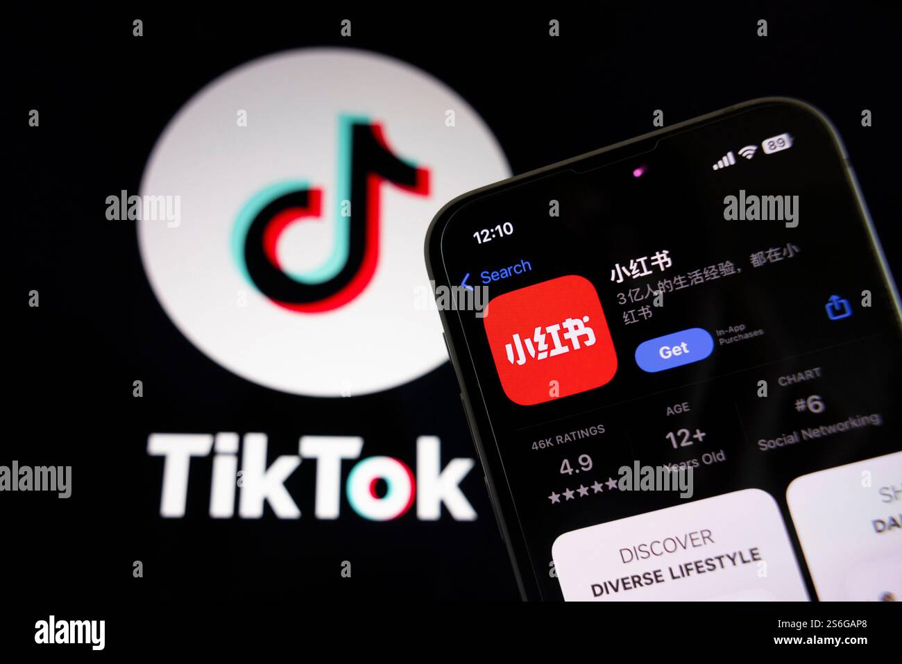 TikTok alternative app "RedNote" which is also called the Chinese ...
