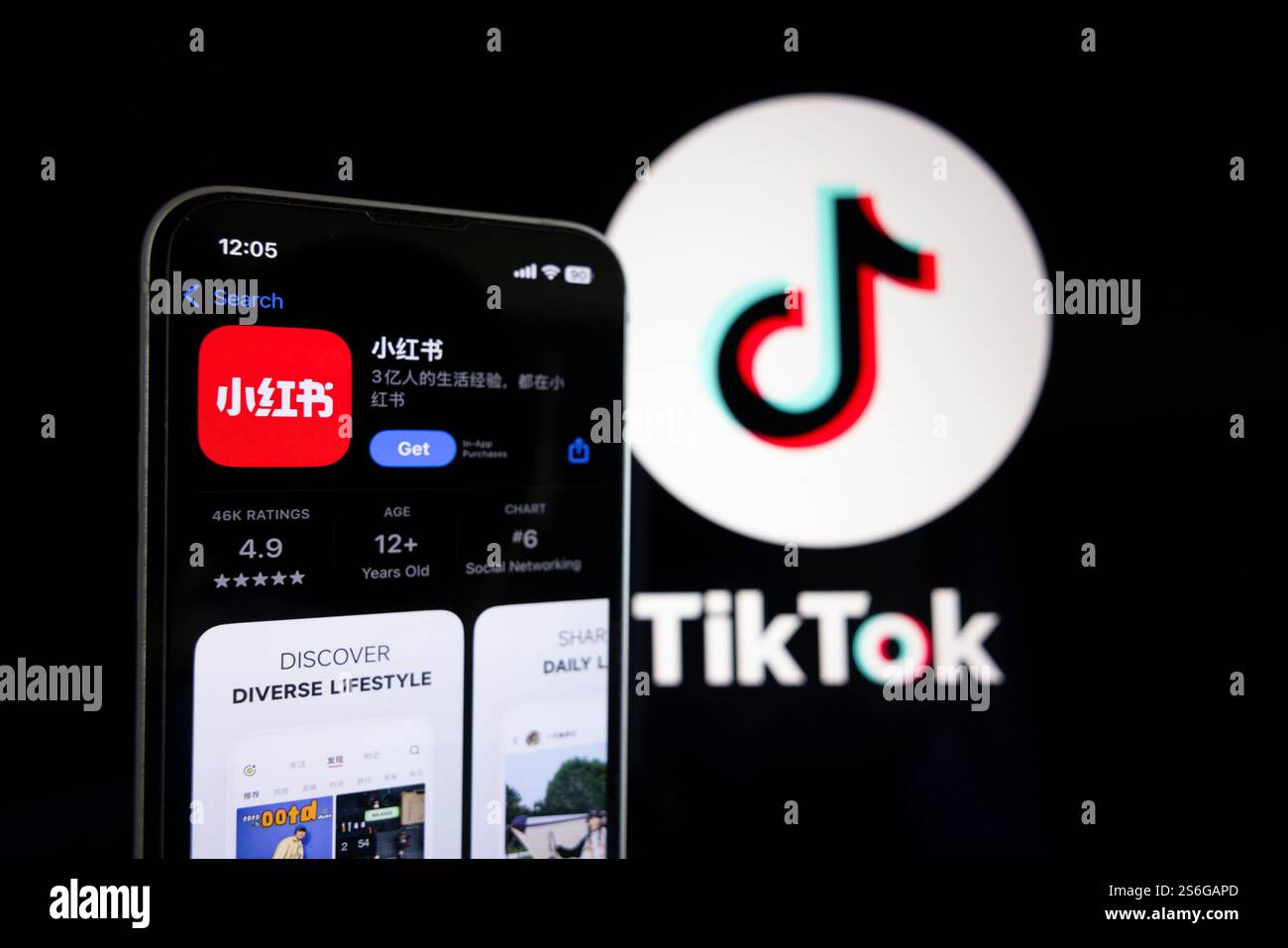 TikTok alternative app "RedNote" which is also called the Chinese ...