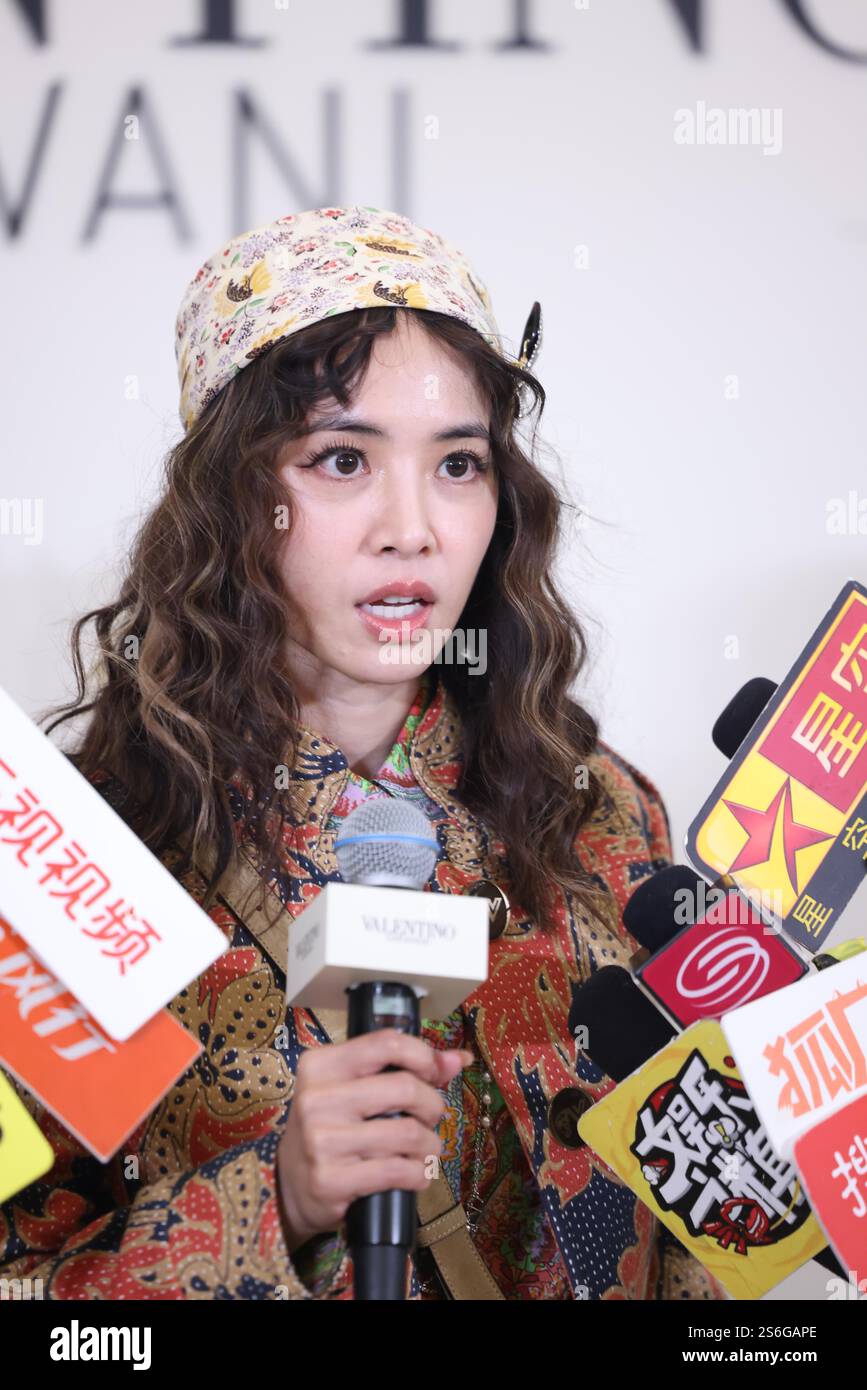 Taiwanese singer, songwriter, and actress Jolin Tsai attends an ...