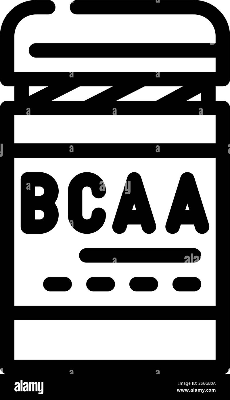 amino acids line icon vector. amino acids sign. isolated contour symbol ...