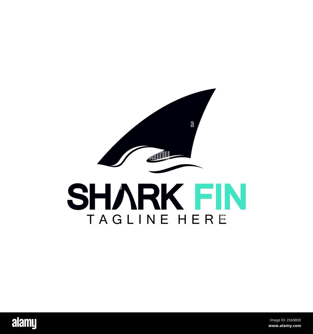 Shark fin logo vector illustration design template.Shark Logo Template ...
