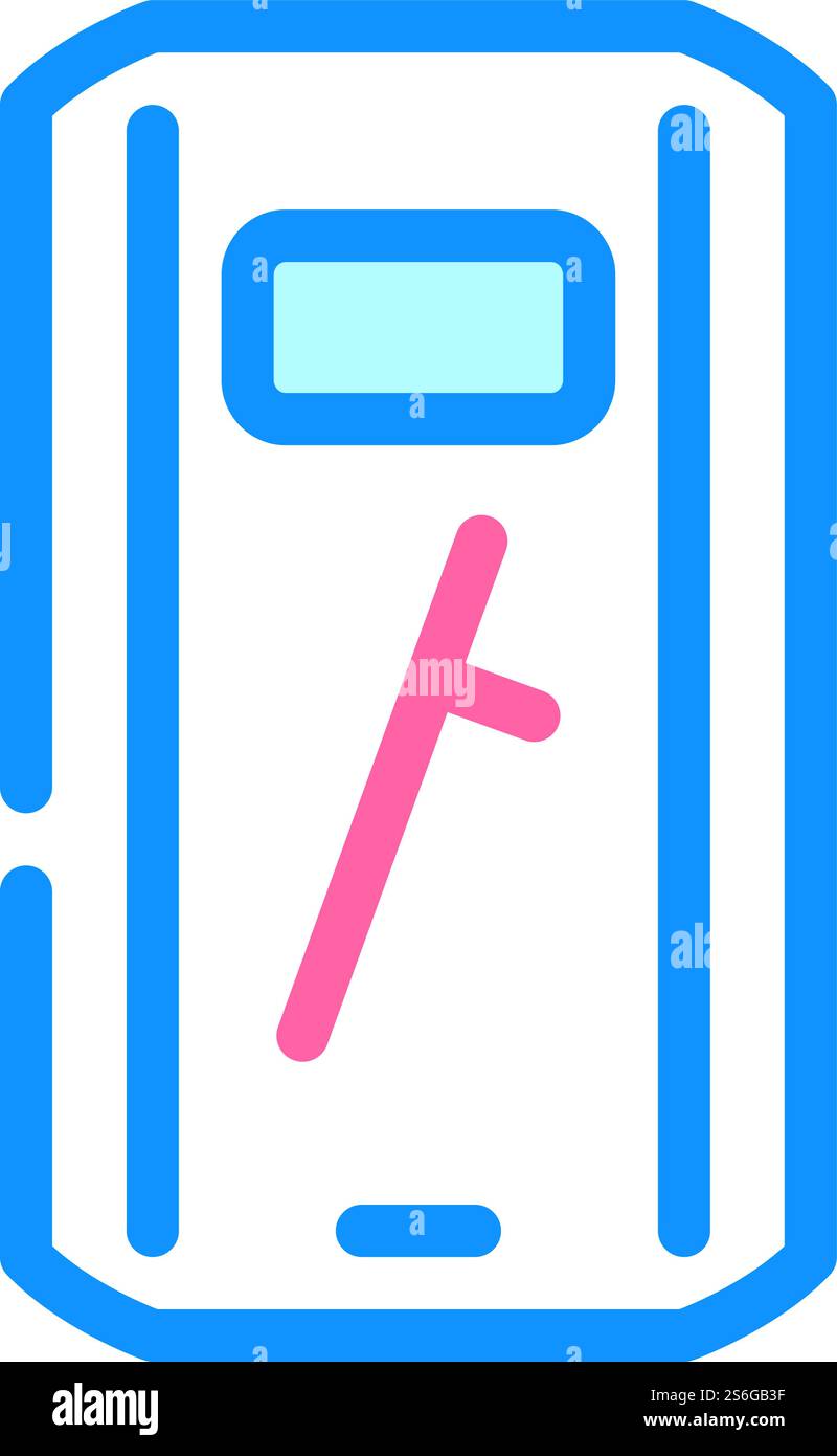 shield and baton protest meeting color icon vector. shield and baton ...