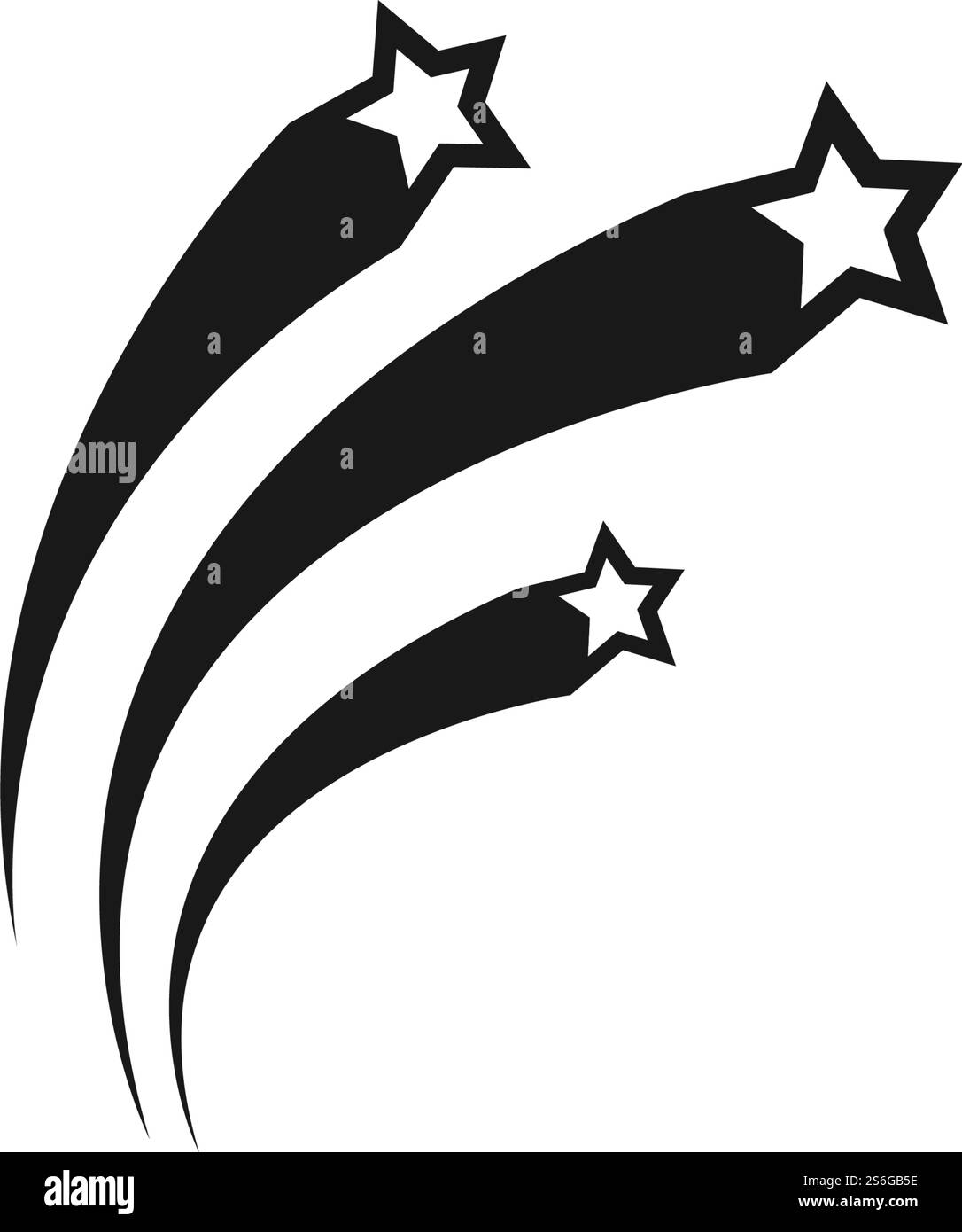 Illustration falling comet Black and White Stock Photos & Images - Alamy