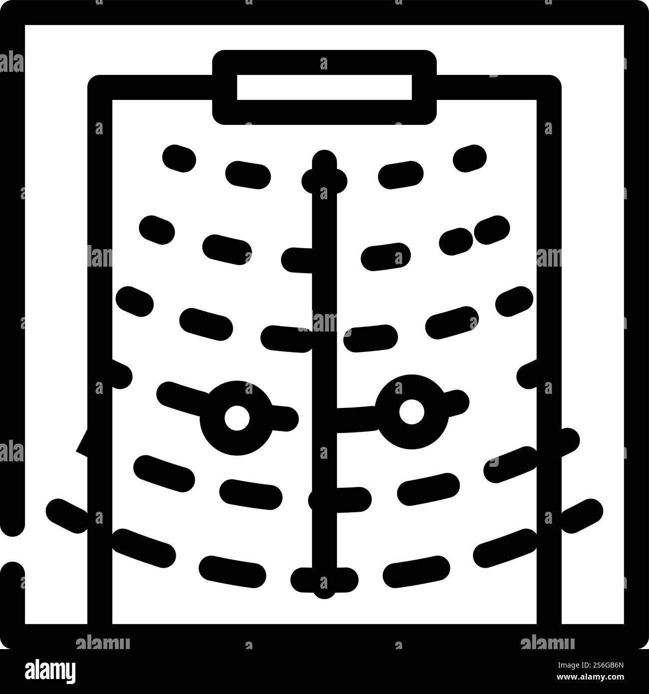 sound sensor for blind people line icon vector. sound sensor for blind ...