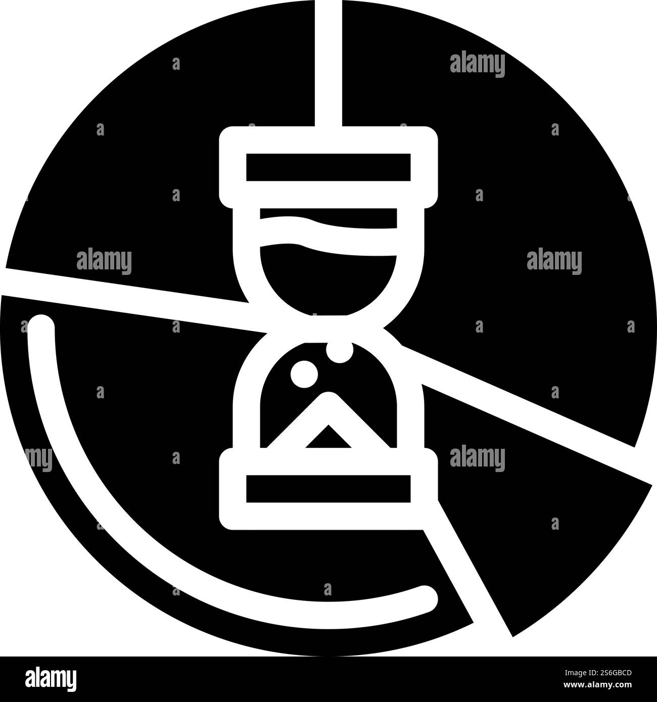 time planning glyph icon vector. time planning sign. isolated contour ...