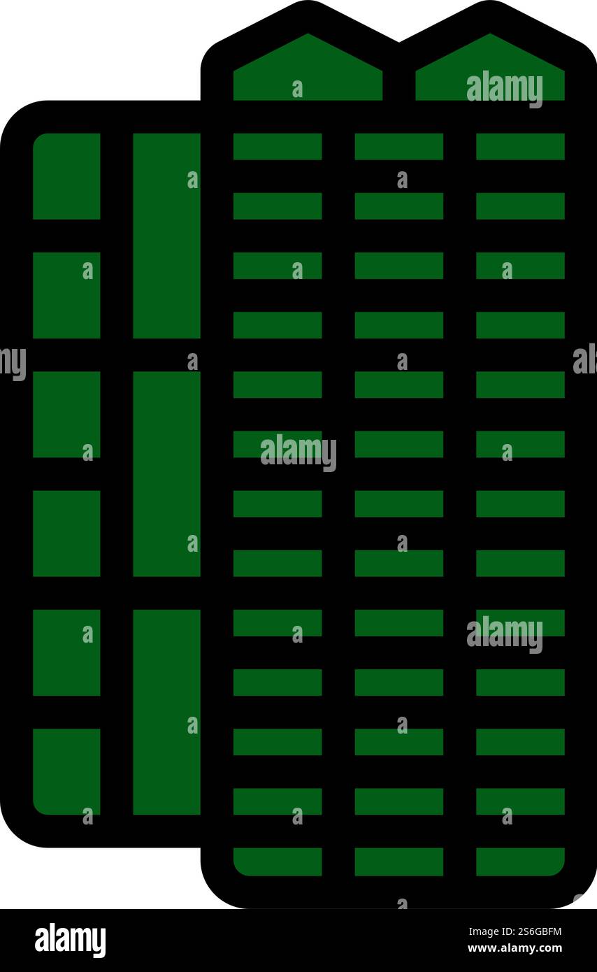 Roulette Table Icon. Editable Bold Outline With Color Fill Design ...