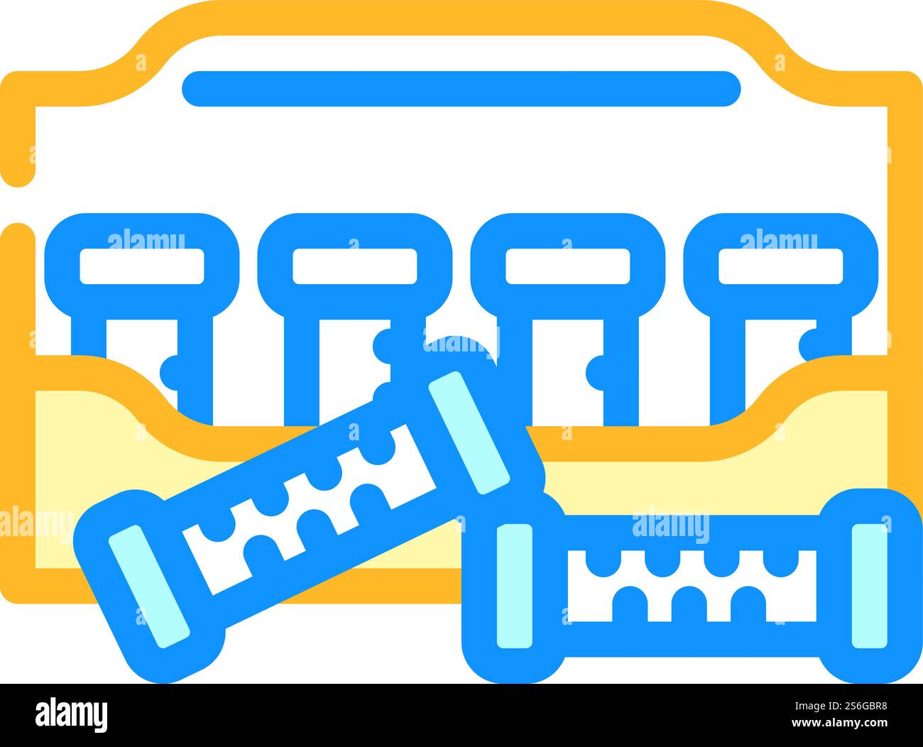 thermo curlers color icon vector. thermo curlers sign. isolated symbol ...