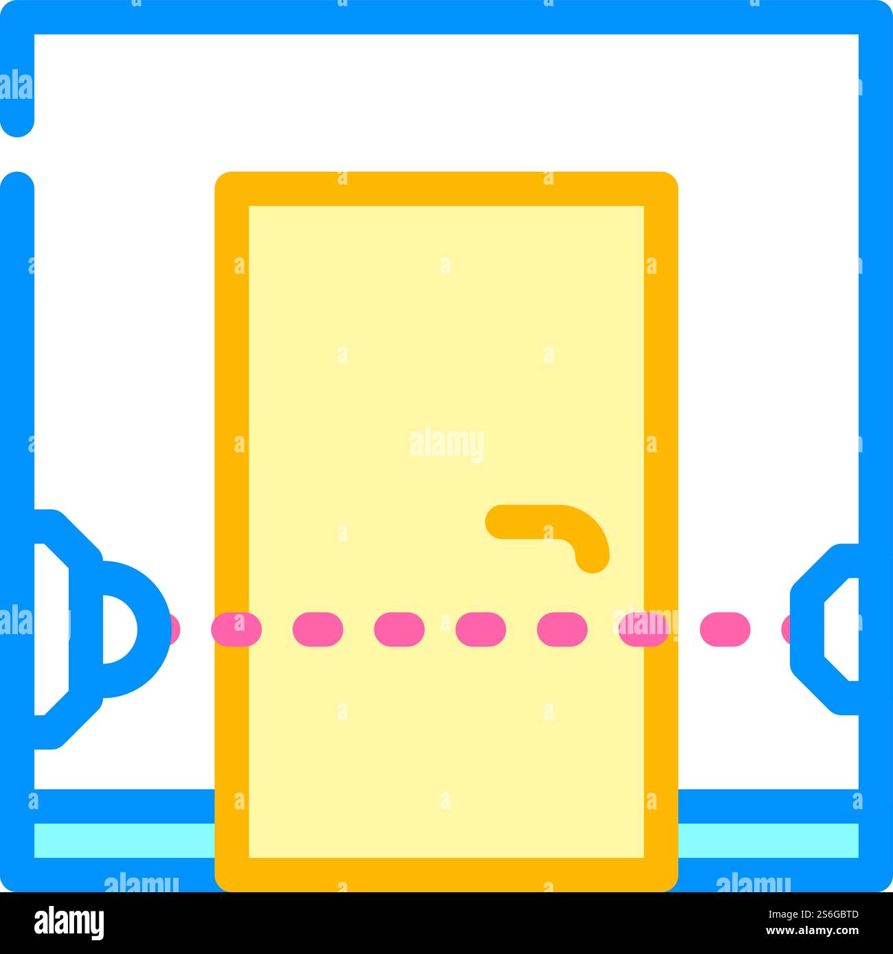 beam sensor color icon vector. beam sensor sign. isolated symbol ...