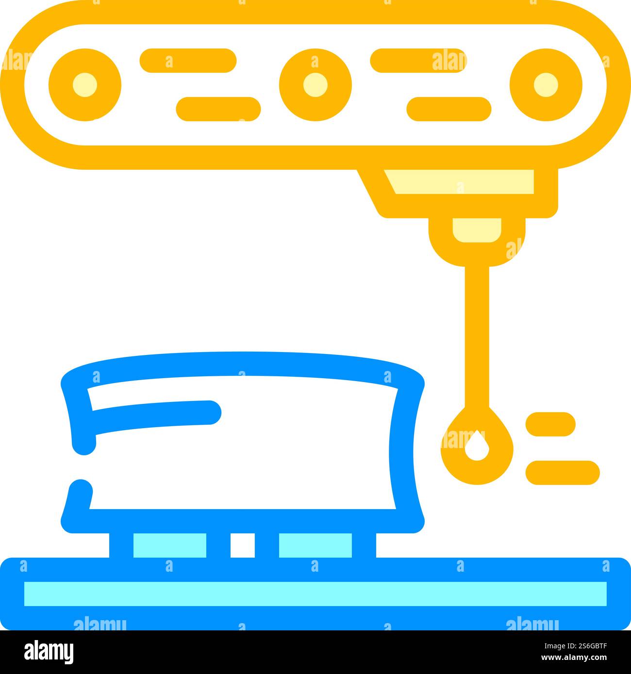 dimension gauge color icon vector. dimension gauge sign. isolated ...