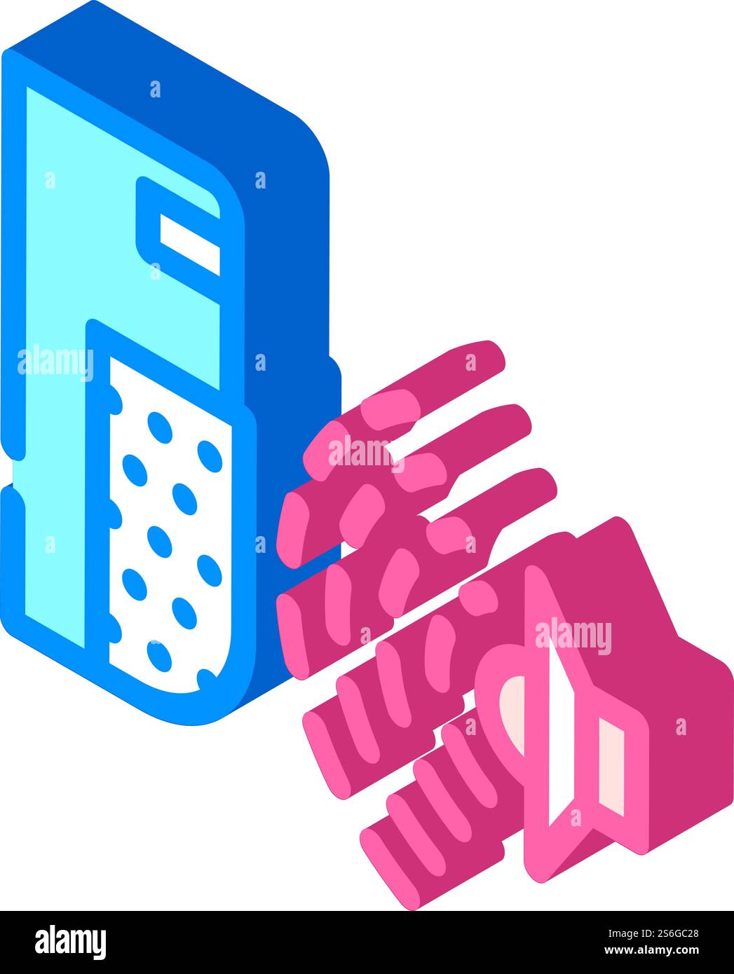 sound sensor isometric icon vector. sound sensor sign. isolated symbol ...