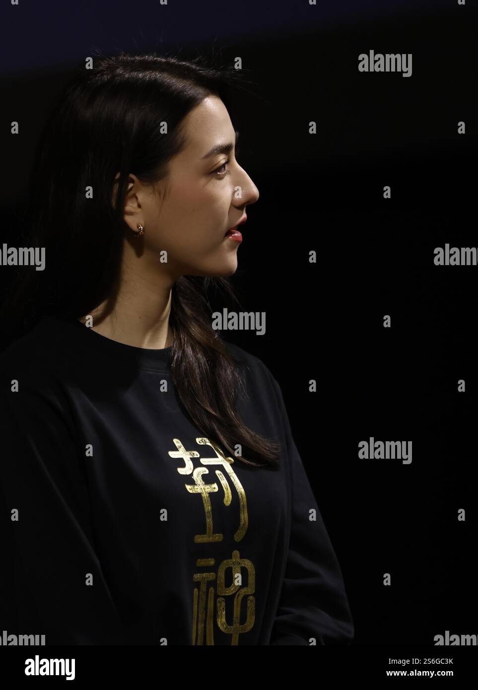 Russian actress Narana Erdyneeva attends an activity in Wuhan City, central China's Hubei ...