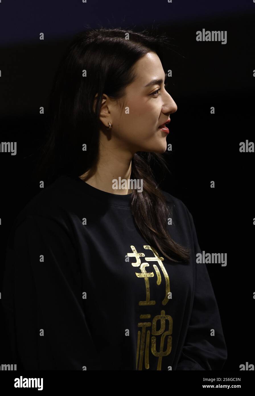 Russian actress Narana Erdyneeva attends an activity in Wuhan City ...
