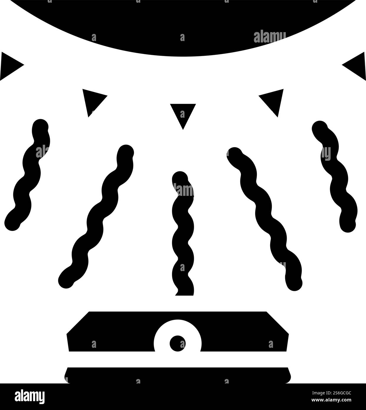 light sensor glyph icon vector. light sensor sign. isolated contour ...