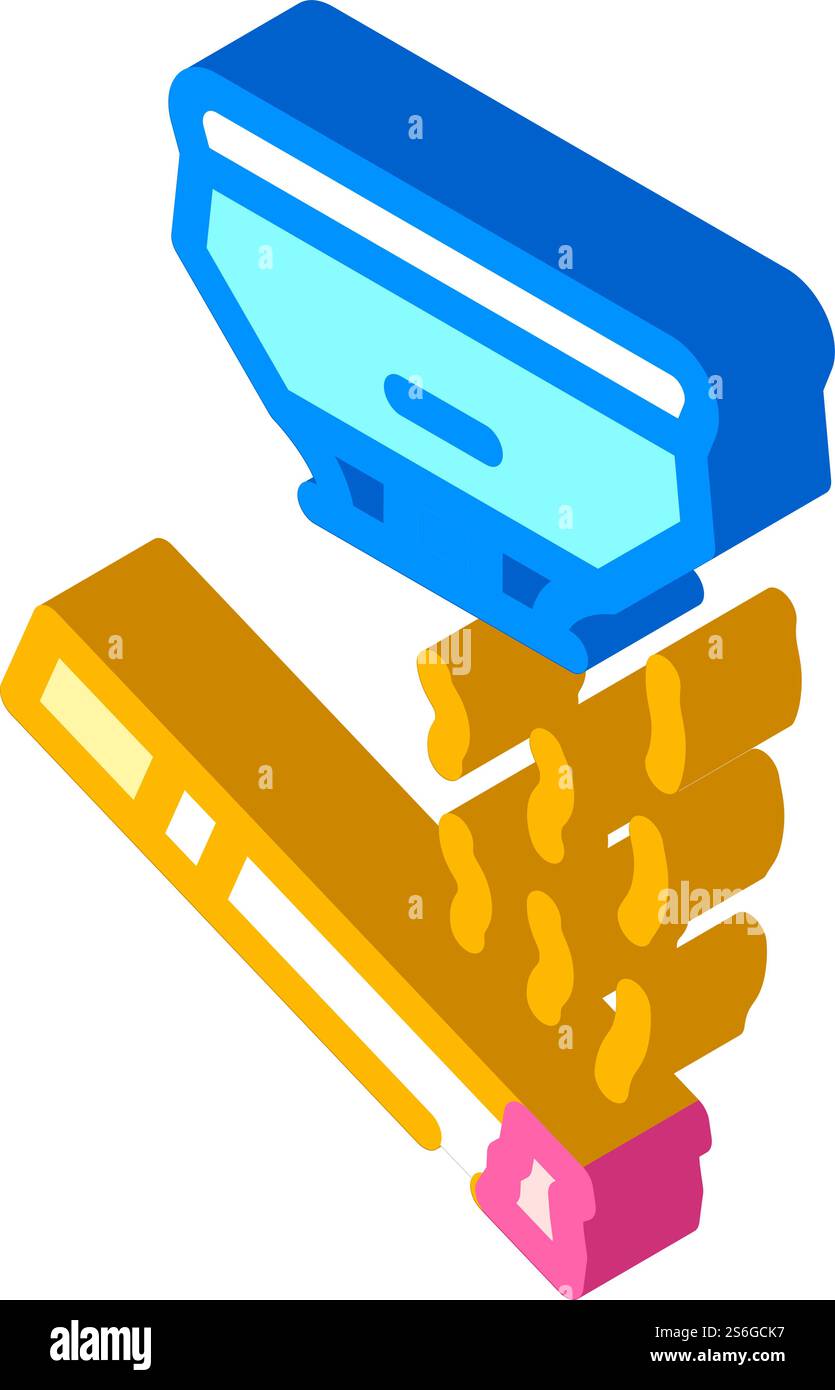 smoking sensor isometric icon vector. smoking sensor sign. isolated ...