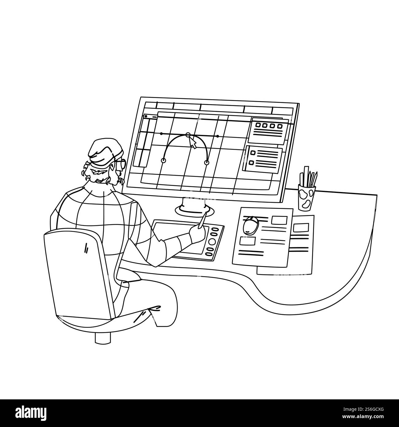 Art on display new Black and White Stock Photos & Images - Alamy