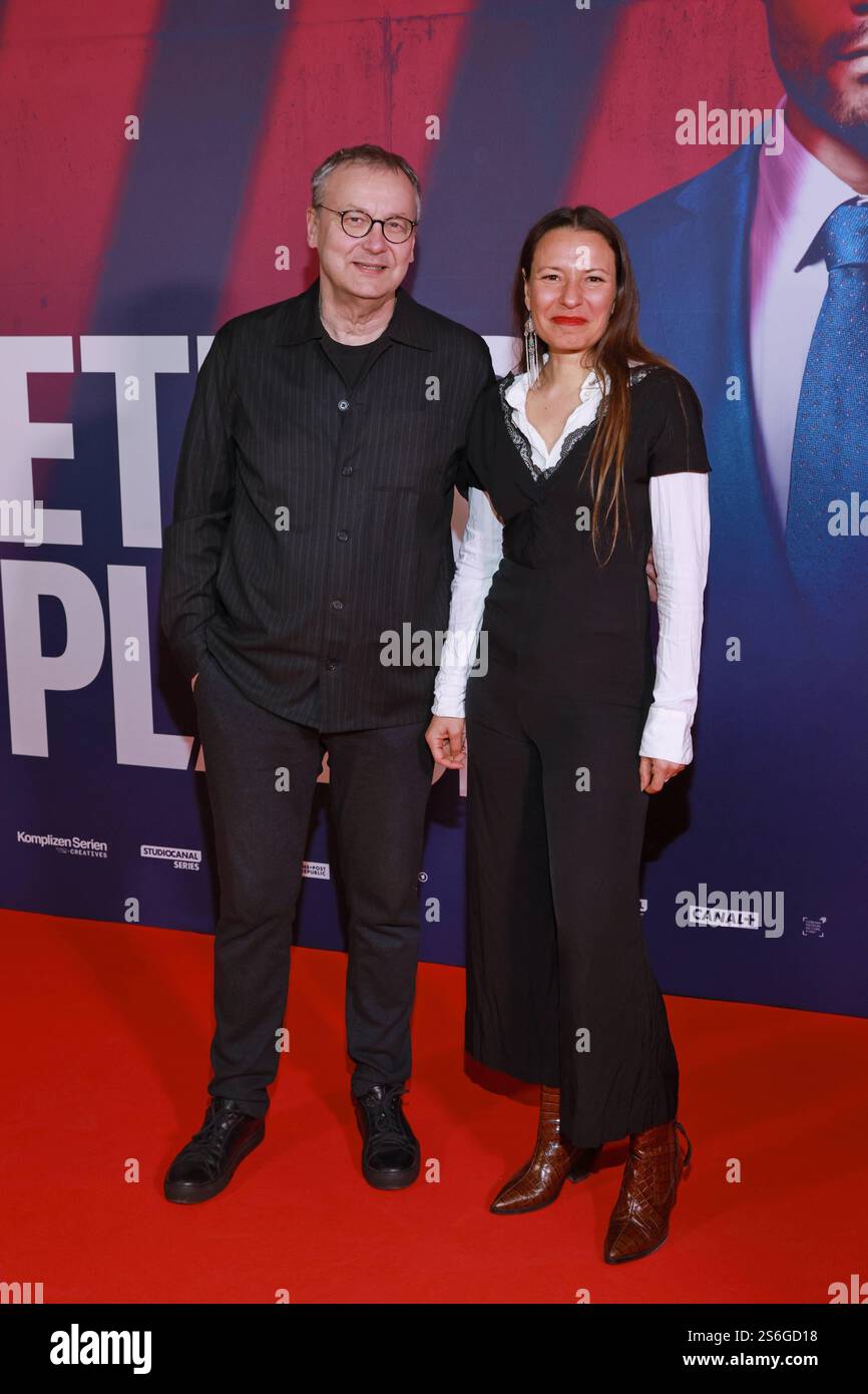 15.01.2025, Knut Elstermann und Anne Zohra Berrached zur Premiere von A ...