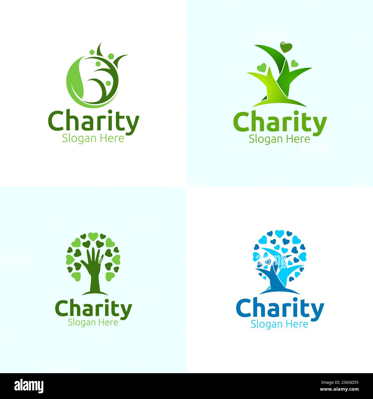 Helping Hand Charity Foundation Creative Logo for Voluntary Church or ...