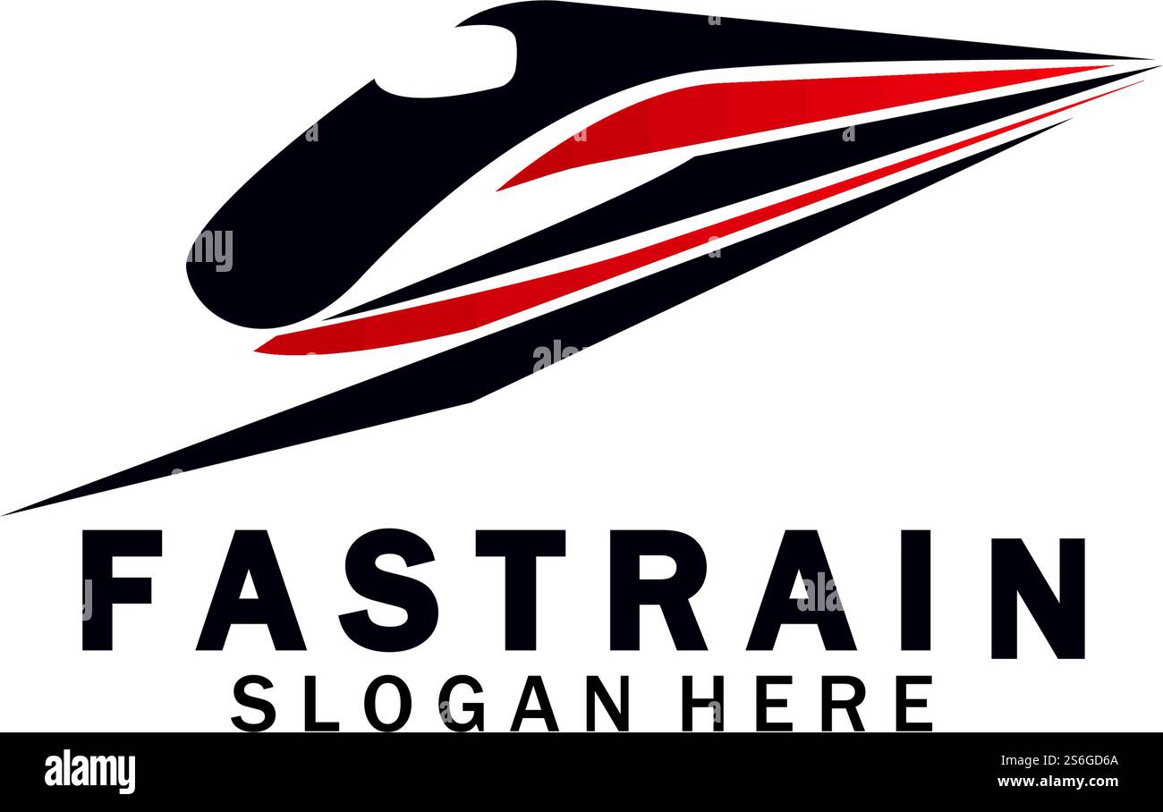 Train logo vector illustration design.fast train logo.High speed train ...