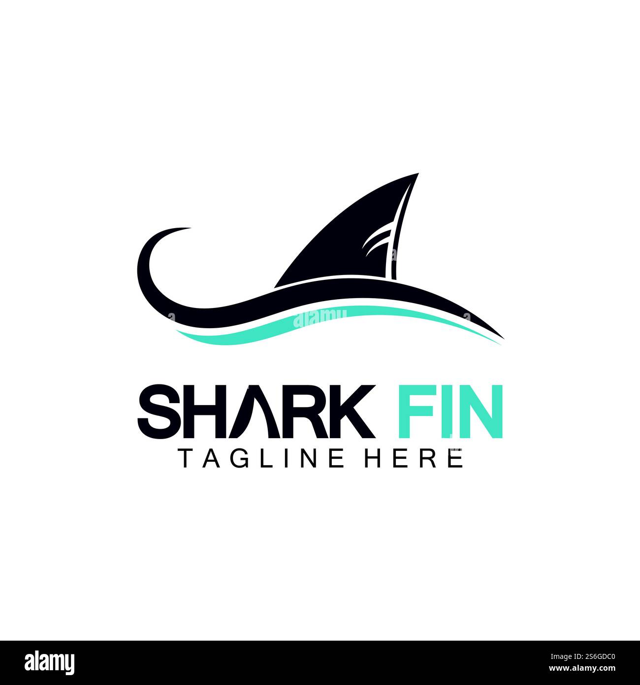 Shark fin logo vector illustration design template.Shark Logo Template ...
