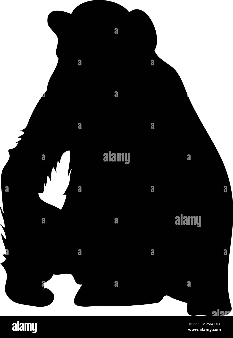 Chimpanzee ape silhouette. Smooth and clean lines. High detailed ...