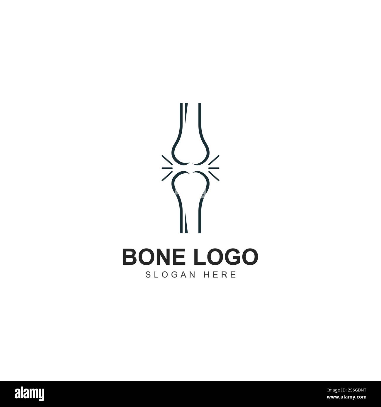 bone logo icon vector design Stock Vector Image & Art - Alamy
